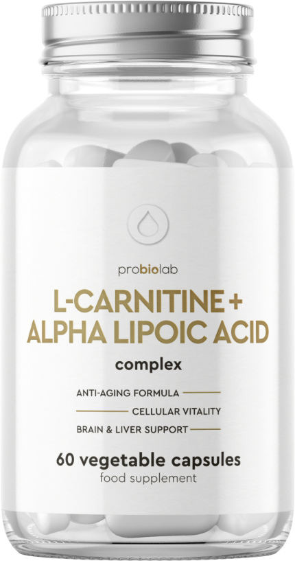 Probiolab Л-карнитин + Альфа липоевая кислота L-carnitine + Alpha Lipoic Acid Complex 60 Vcaps 250ml