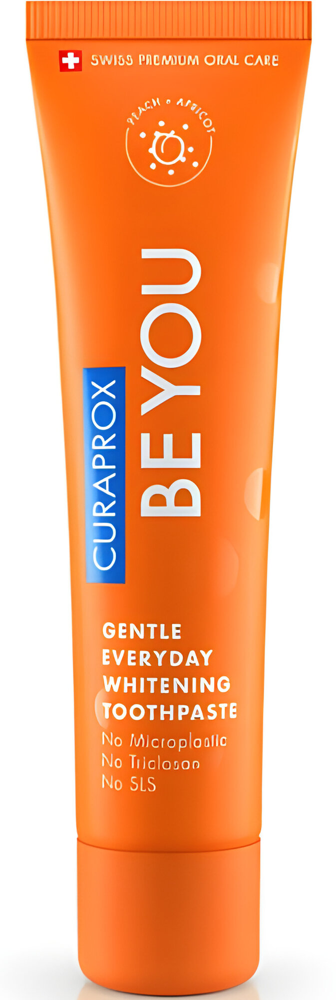 CURAPROX Зубная паста Be You "Чистое счастье" со вкусом персика и абрикоса Be You Orange Whitening Toothpaste 50ml