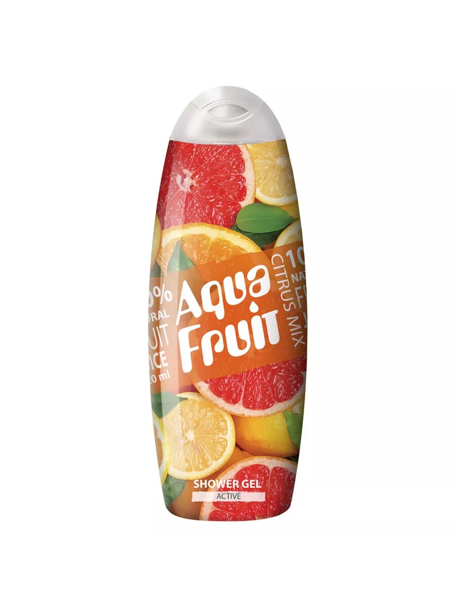 Гель для душа с маслом лимона и апельсина Aquafruit Цитрусовый микс 420мл
