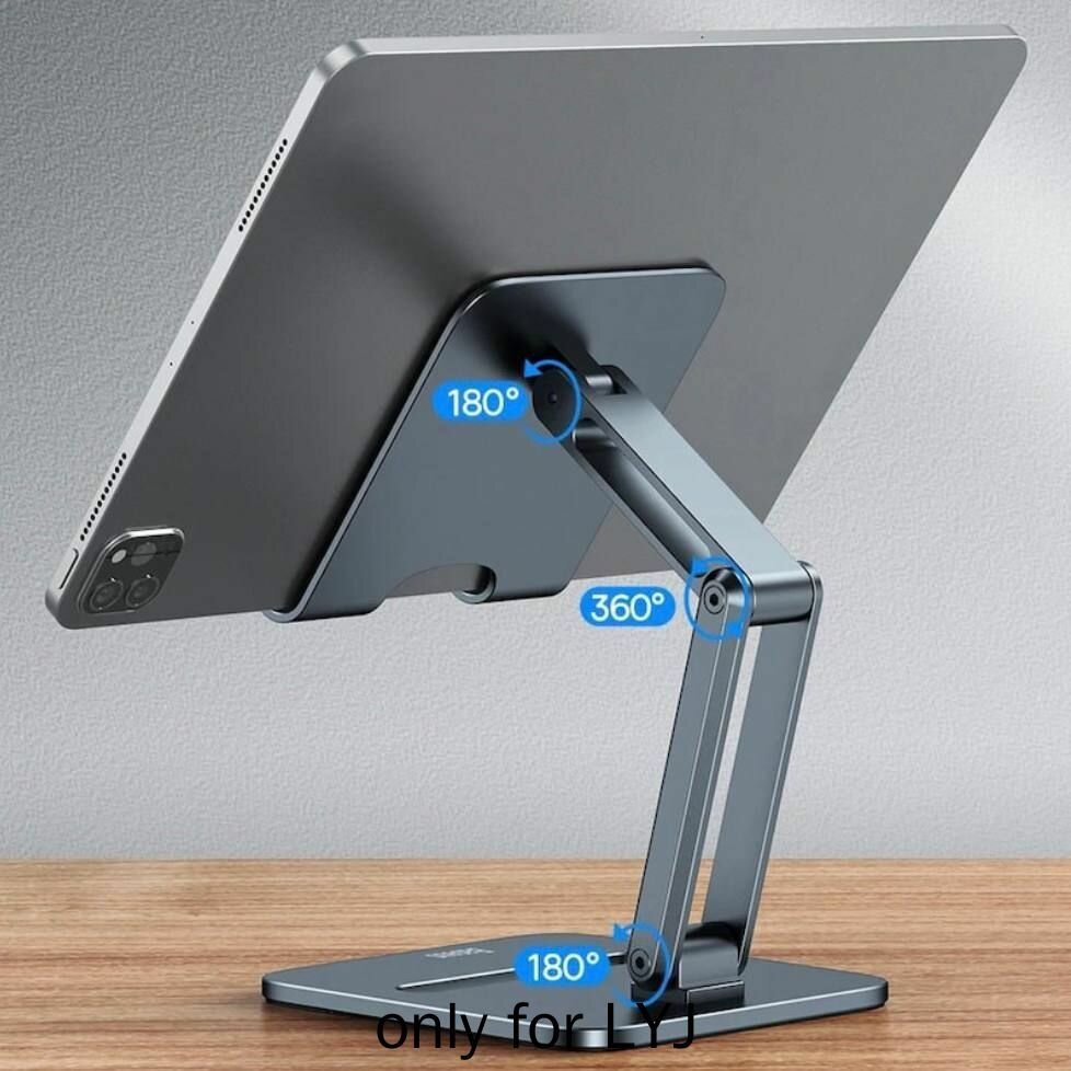 Держатель, подставка для планшета или телефона Baseus Desktop Biaxial Foldable Metal Stand