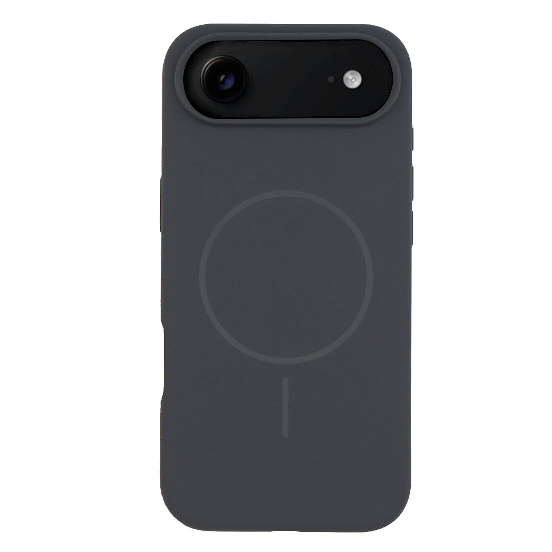 Чехол-накладка для iPhone 17 Air, Silicon Case, магнитный (MagSafe), без лого, X-CASE, угольно-серый
