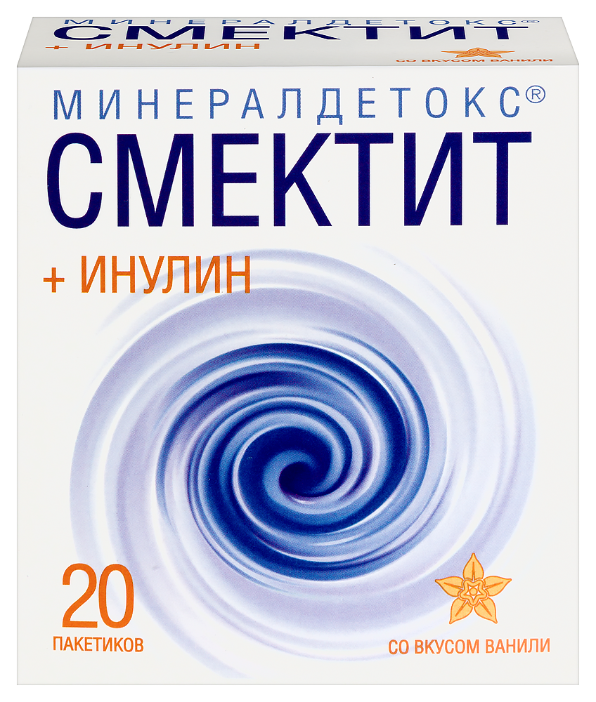 Минералдетокс смектит-плюс инулин 20 шт. пакет массой 4,24 г со вкусом ванили
