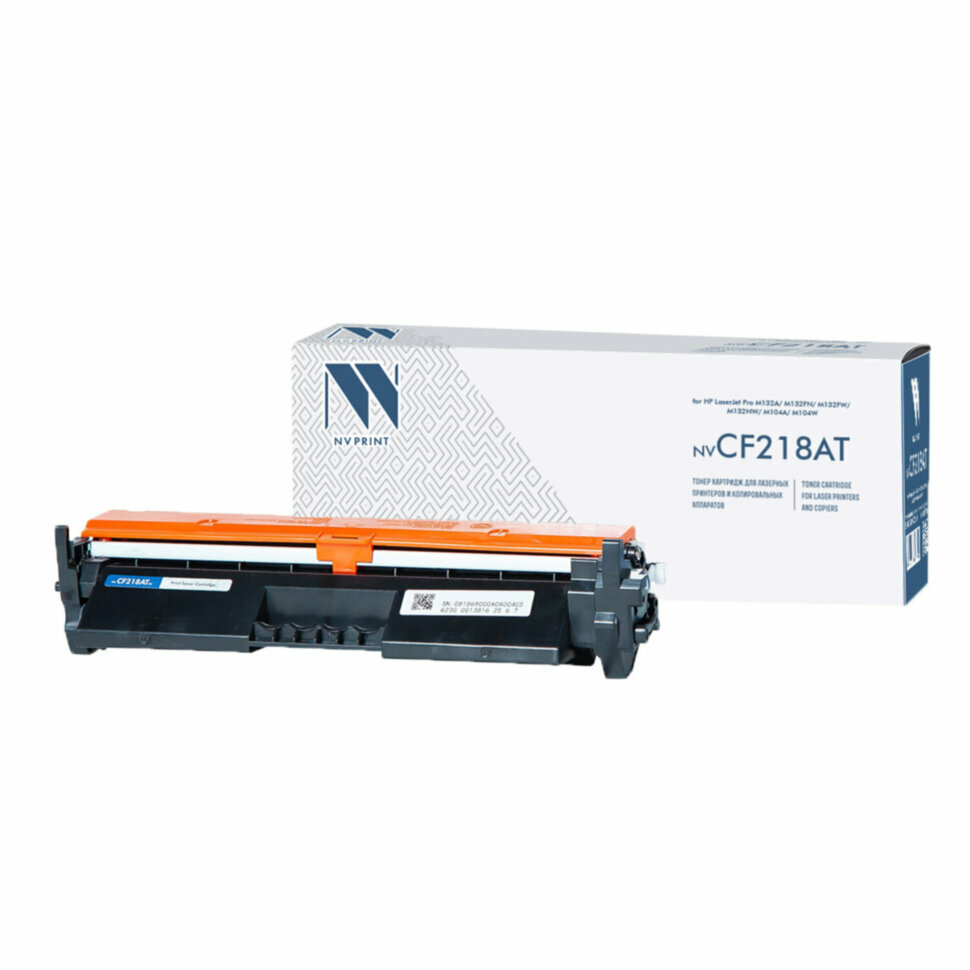 Картридж лазерный NV PRINT (NV-CF218A) для HP LaserJet Pro M132a/132fn/M104a/104w, ресурс 1400 стр, 362999