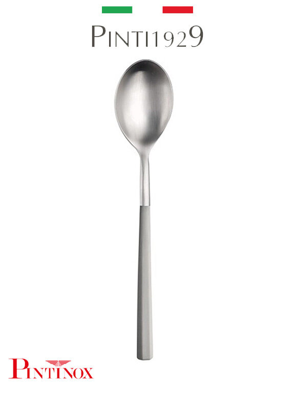 Ложка Pintinox "HIVE Dove Grey", нержавеющая сталь, длина 21 см, светло-серая