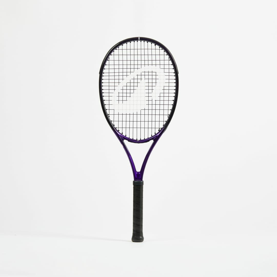 DECATHLON ракетка для большого тенниса Decathlon Kuikma Control Pro 300, черный/фиолетовый ирис/серебристо-серый, grip 2, длина 68.5 см, баланс 31.5 см