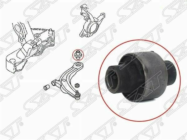Сайлентблок SAT ST-LC62-34-350C-BR рычага Mazda MPV 99-06