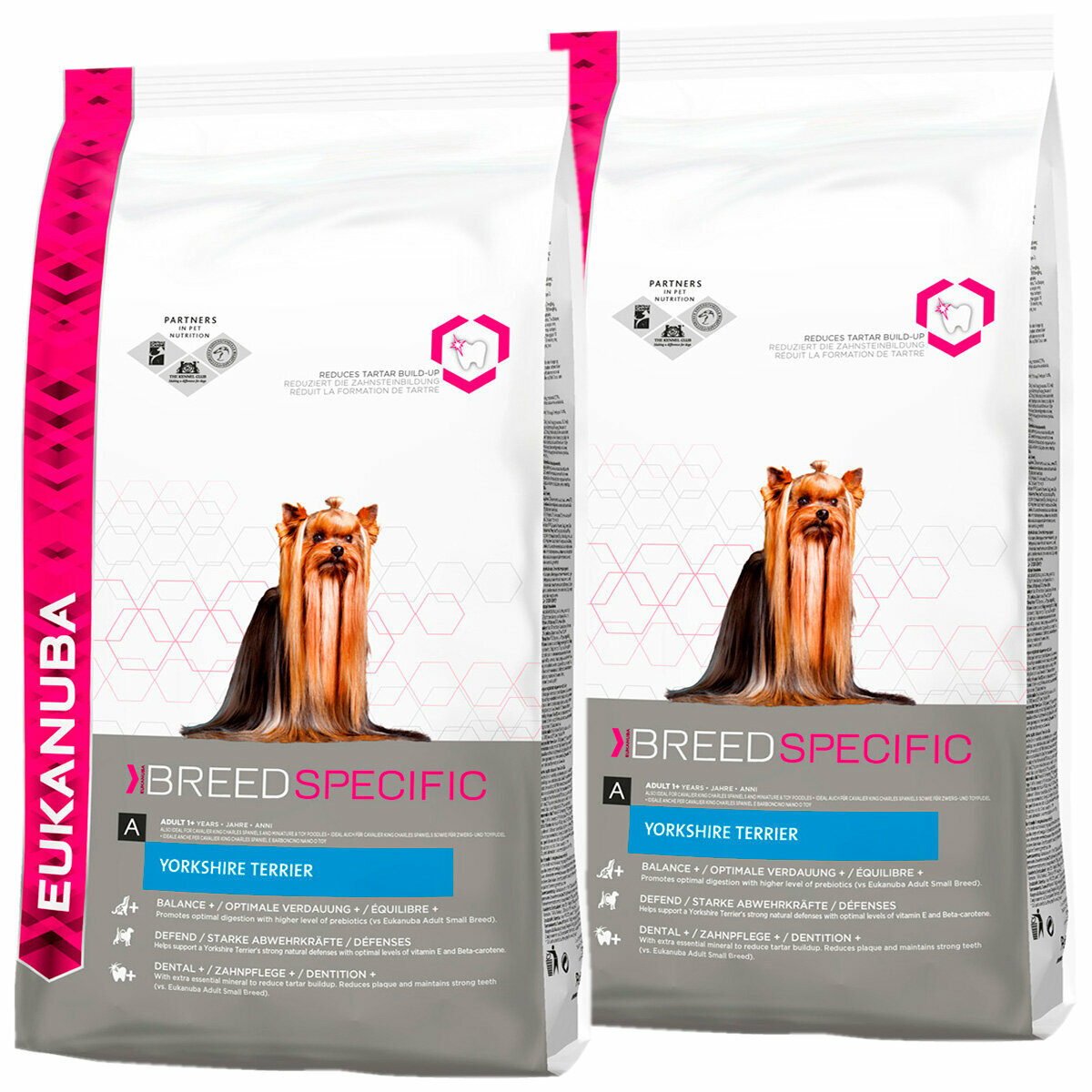EUKANUBA YORKSHIRE TERRIER для взрослых собак йоркширский терьер (2 + 2 кг)