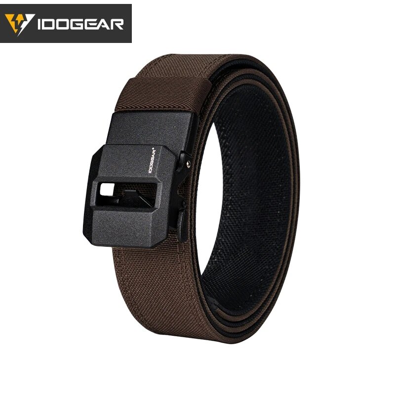 Тактический ремень IDOGEAR 1,5 дюйма черный XXL, Коричневый, Coffee