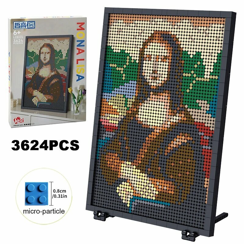 Конструктор «Мона Лиза» из 3624 деталей With Box