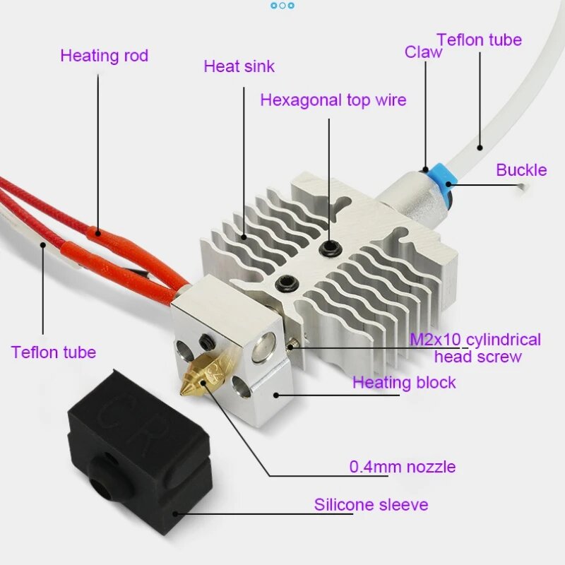 Creality Ender 3 Neo/V2 Neo/Max Neo Hotend Kit 0,4 мм
