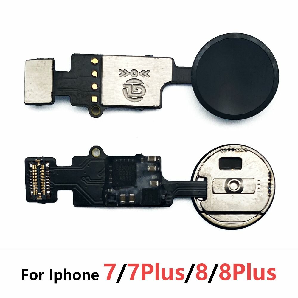 Кнопка Home для iPhone 7, 7 Plus, 8, 8 Plus, черная original (без Touch iD)