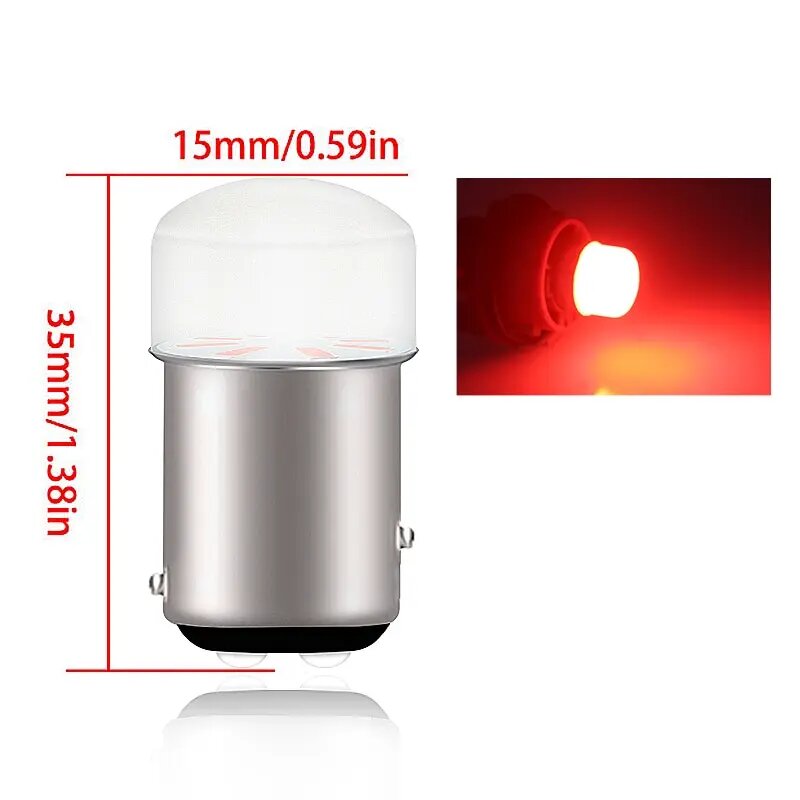 Комплект Из 2 Шт. 1156 P21W 5W LED Автомобильных Сигнальных Ламп 12V Универсальные BA15S Bay15D Белые, Красные