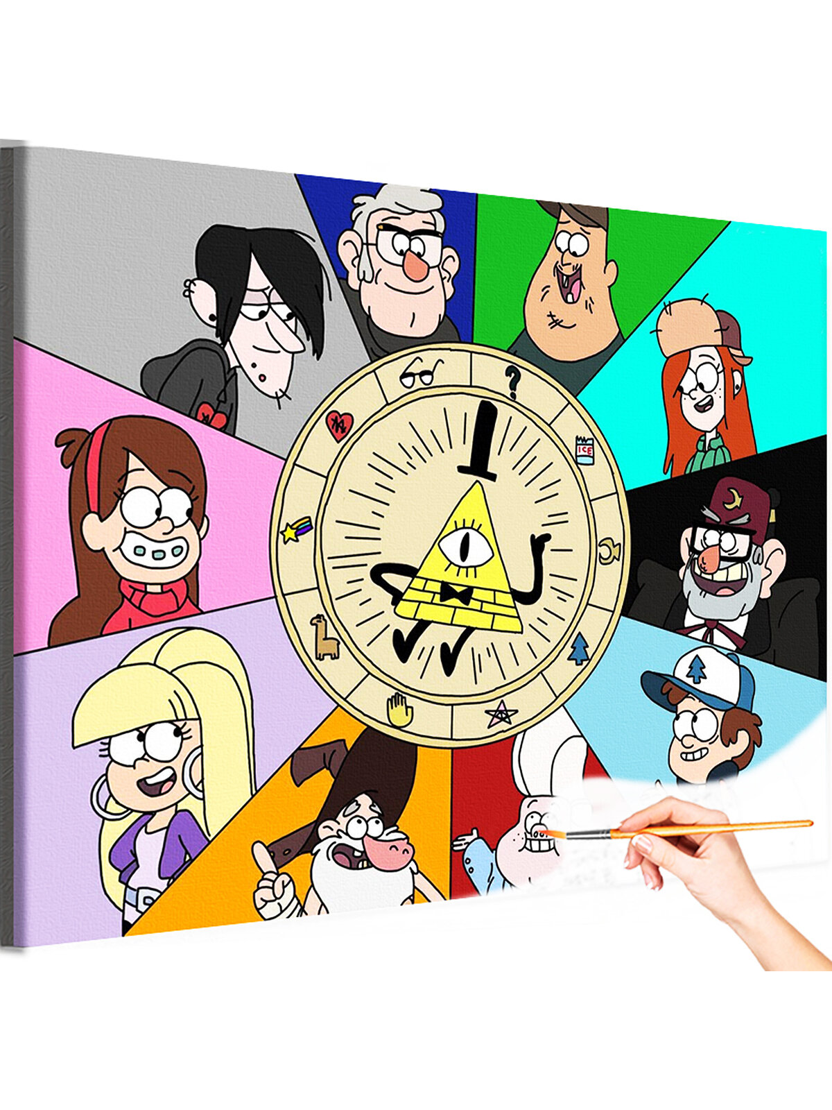 Картина по номерам на холсте Гравити Фолз Gravity falls 30х40 см