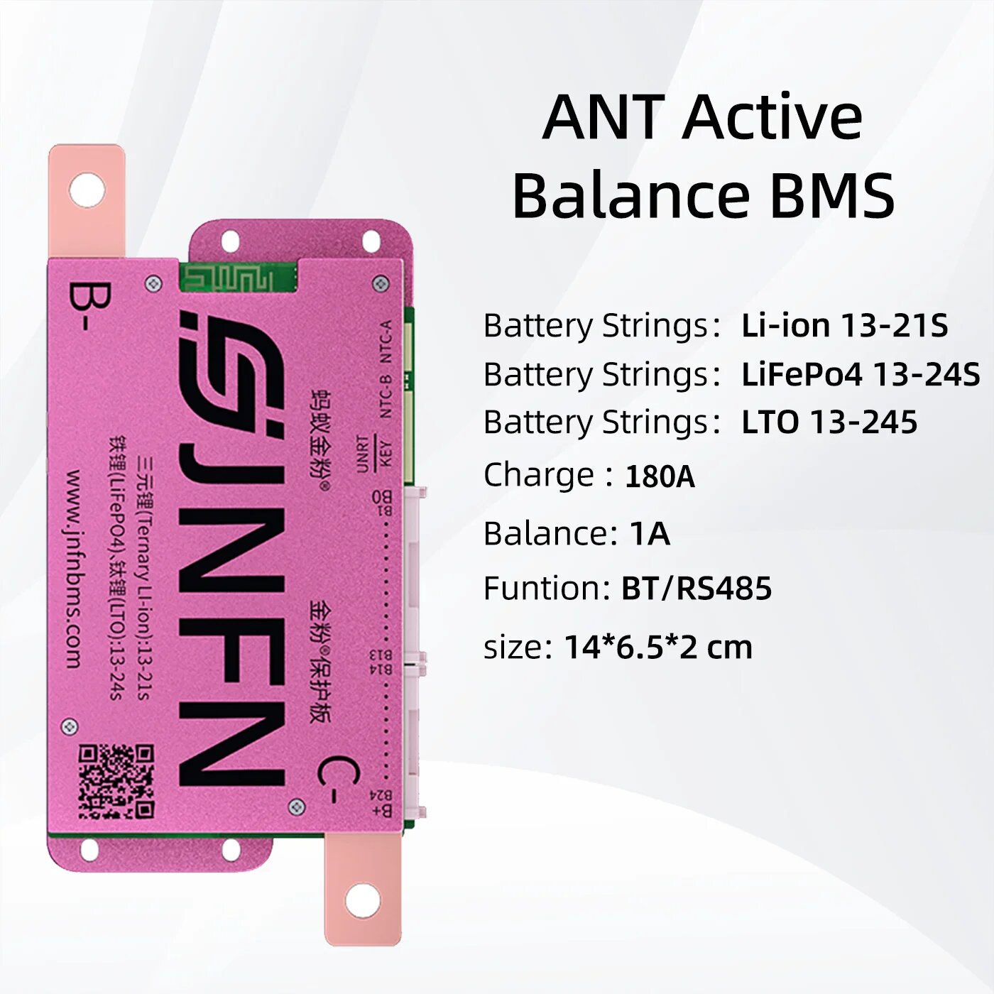 ANT Active Balance BMS 180A, 13-21S Li-ion, 13-24S LiFePO4