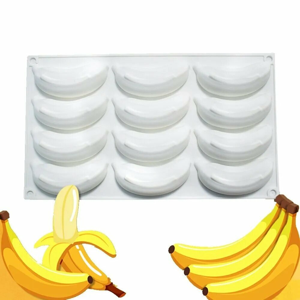 Форма для выпечки, Фигурная, 12 яч, 9 см x 30 см, 1 шт