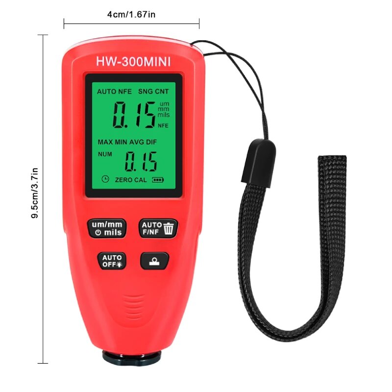 Толщиномер краски HW-300MINI Red