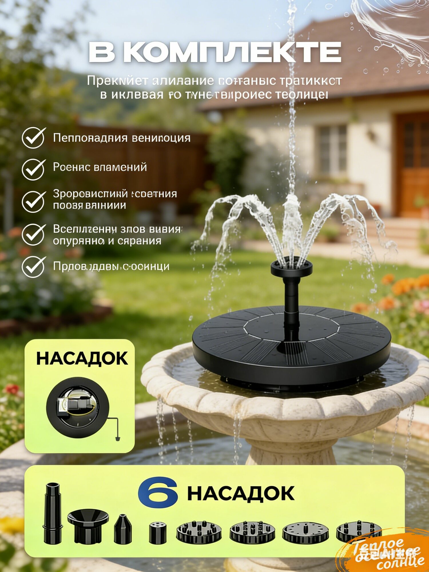Фонтан садовый
