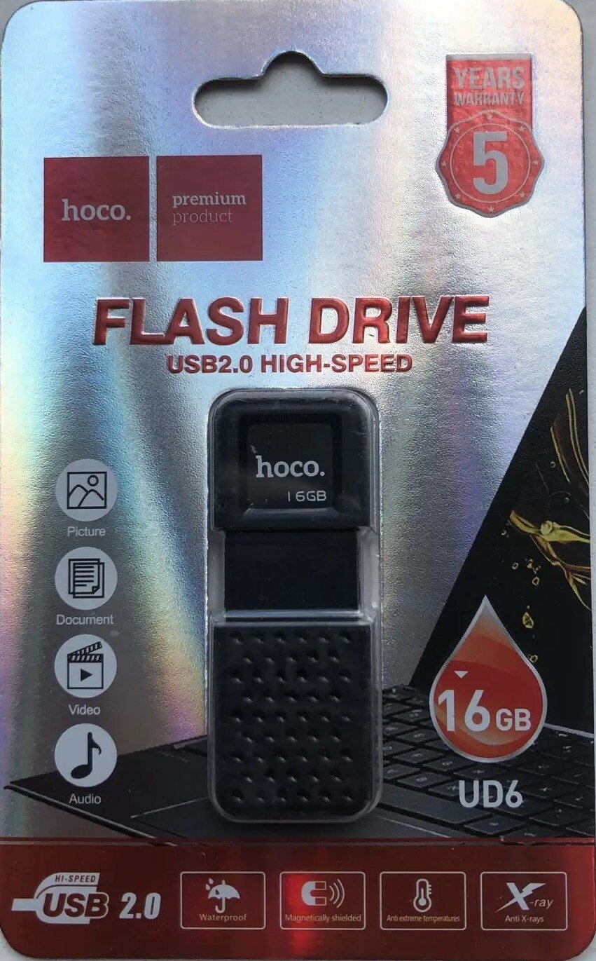 USB Flash Drive 16GB (UD6) Скорость записи 6-10MB/S, Скорость чтения 10-30MB/S