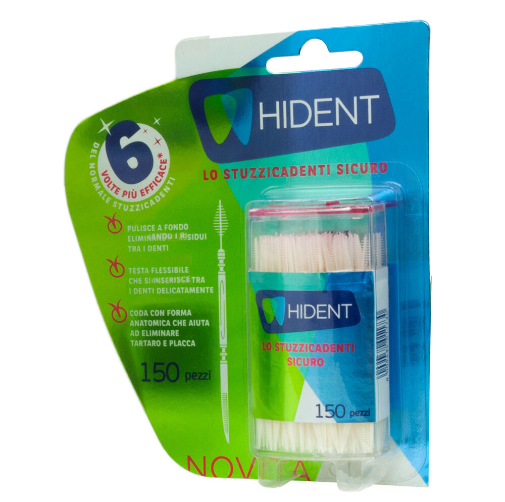 Зубочистки из пластмассы, Hident, 150 шт, Италия