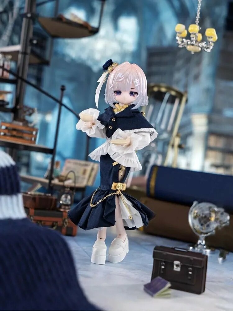 LEI-Doll Одежда для кукол Ob11 с 8 минутами 12 минут 17 см, костюм bjd + Обувь для куклы Коллекционная одежда для шарнирных кукол Эксклюзивная серия 2025