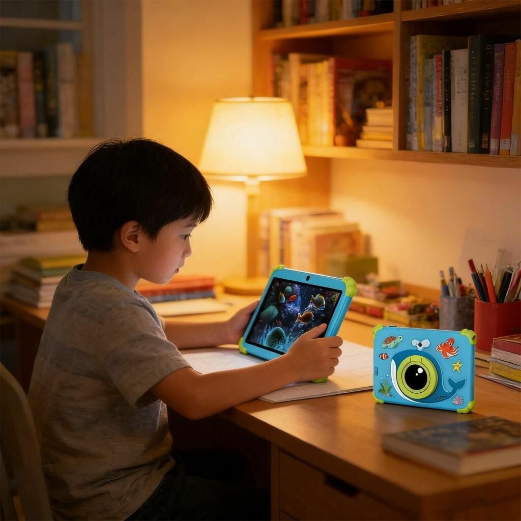 Обучающий планшет Sakura Kidsecond YC0697, Android, 7", розовый — фото 1