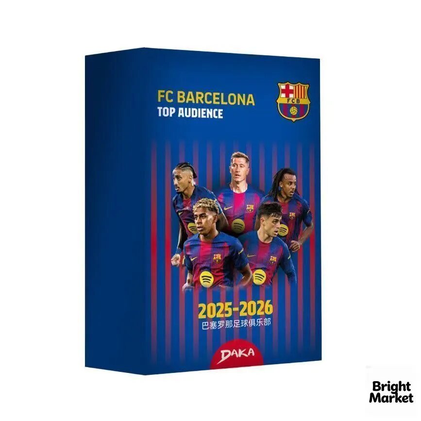 Футбольные карточки DAKA 25-26 (Барселона, Futbol Club Barcelona), коллекционные, TOP AUDIENCE