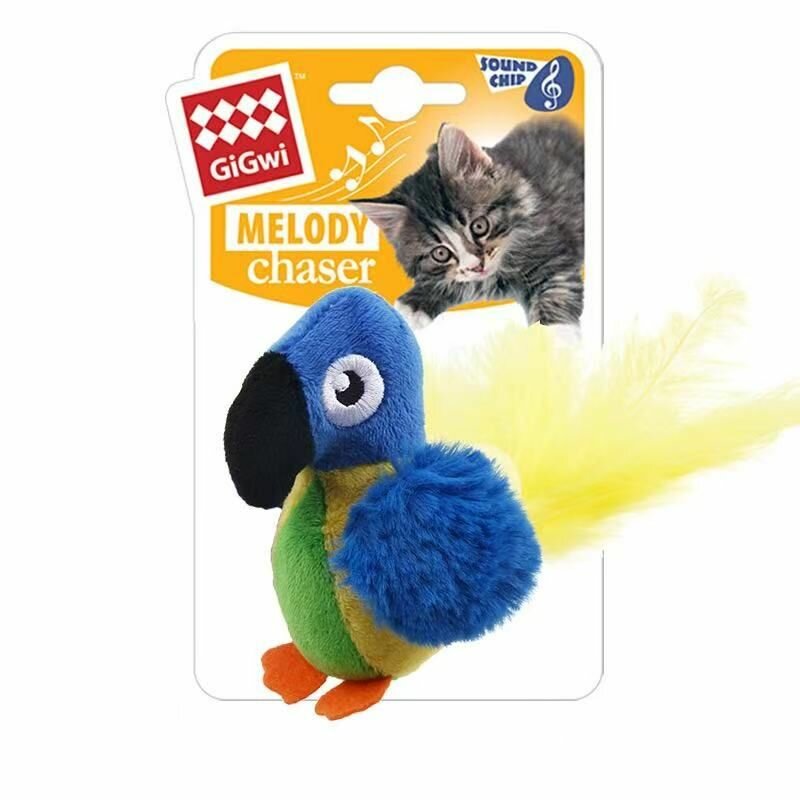 Gigwi игрушка для кошек с электронным чипом, птичка