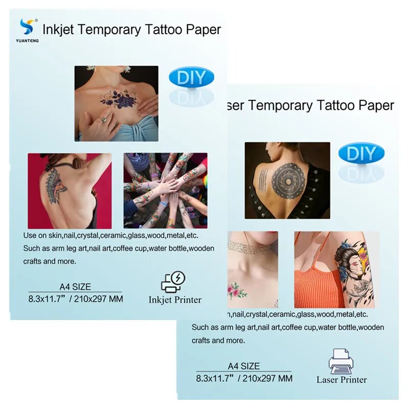 Переносная бумага для татуировок YUANTENG YT-TPL 10 шт Laser Tattoo 10sets