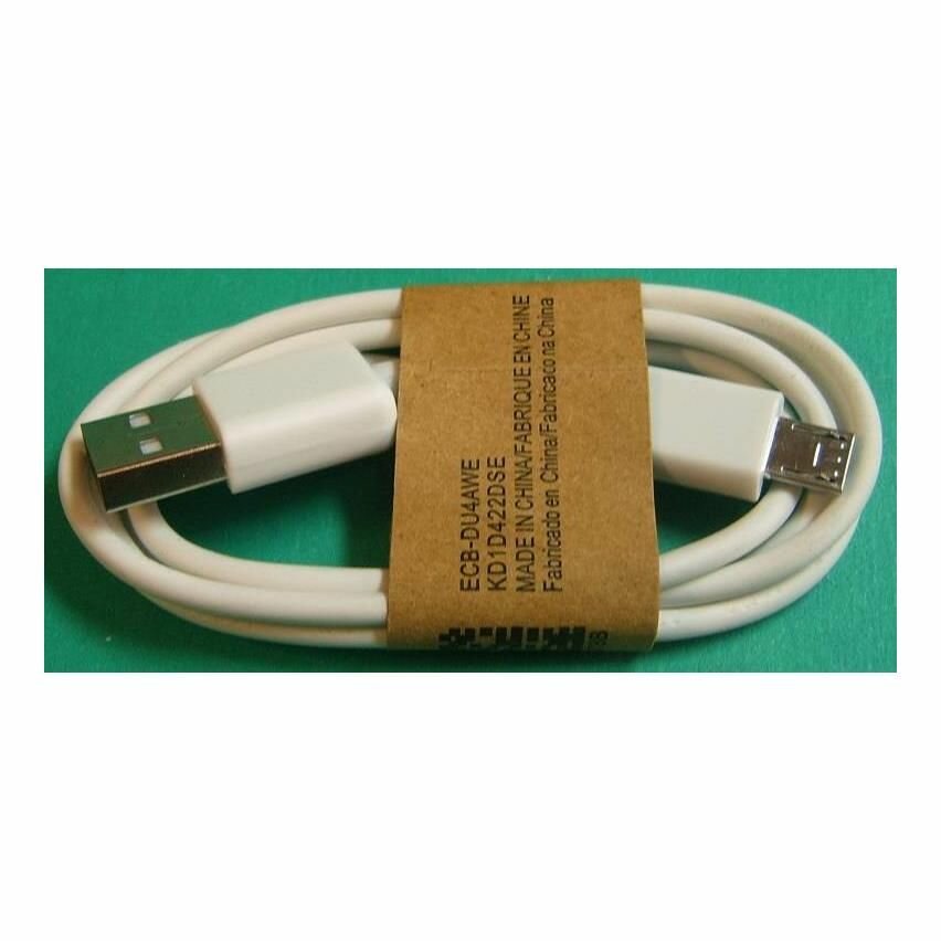 USB штекер - USB-микро штекер удлин шнур 1м белый