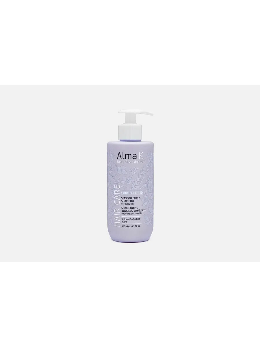 Смягчающий шампунь для вьющихся волос ALMA K. SMOOTH CURLS SHAMPOO 300 мл