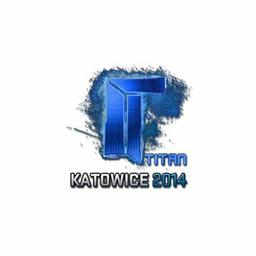Голографические наклейки CS2 Синий, Titan 4PCS