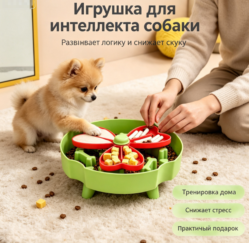 Игрушка для поиска лакомств для кошек и собак, пазл-кормушка, замедляет поедание корма, помогает от одиночества
