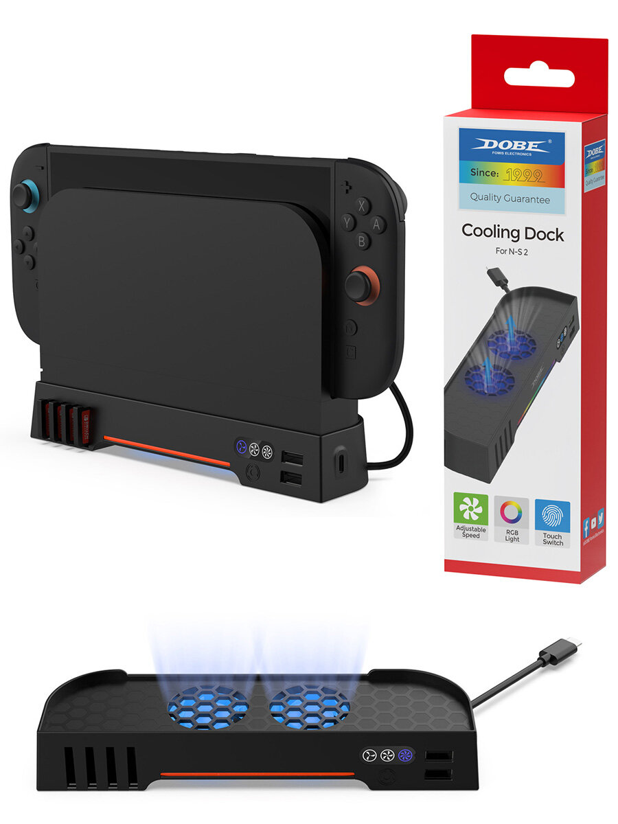 Охлаждающая подставка для док-станции Nintendo Switch 2 (Dobe TNS-31111)