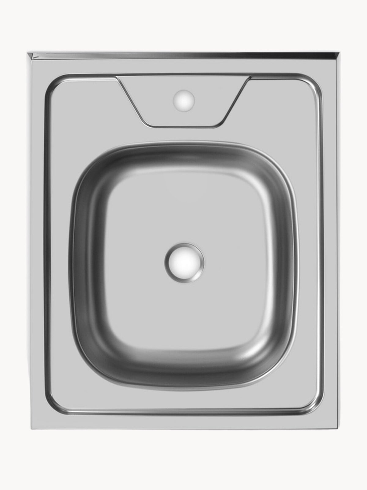 Мойка кухонная UKINOX ECO, нержавеющая сталь AISI 430, матовая, серебристая, 50x60 см