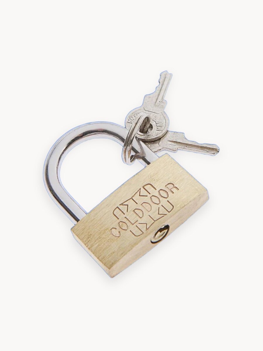 Замок навесной тундра тип 1, металл, 33х40 мм, 2 ключа, 1 штука