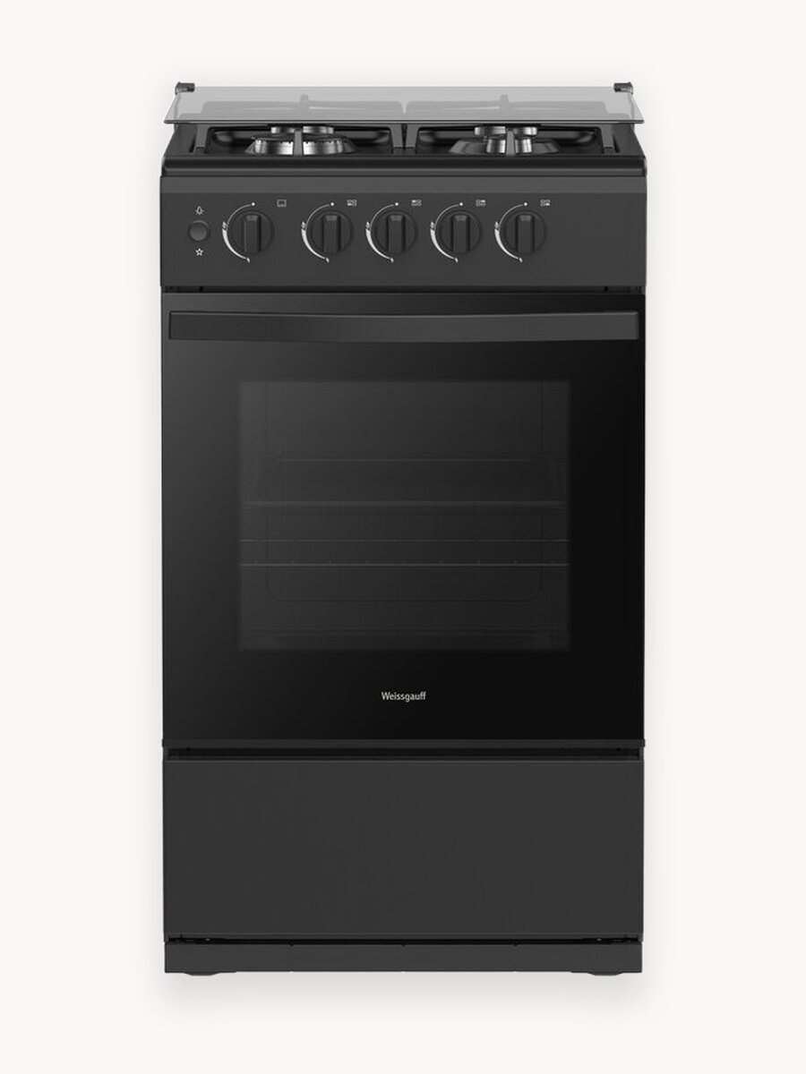 Газовая плита Weissgauff WGSM 5322 BG, объем 59 литров, газ-контроль