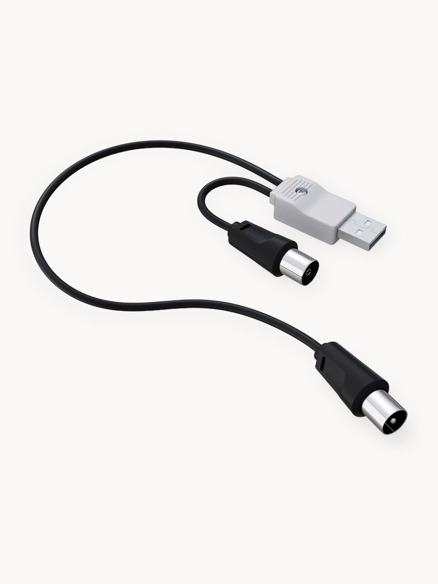 Антенный усилитель РЭМО BAS-8102, комнатный, питание через USB, длина кабеля 0,2 м