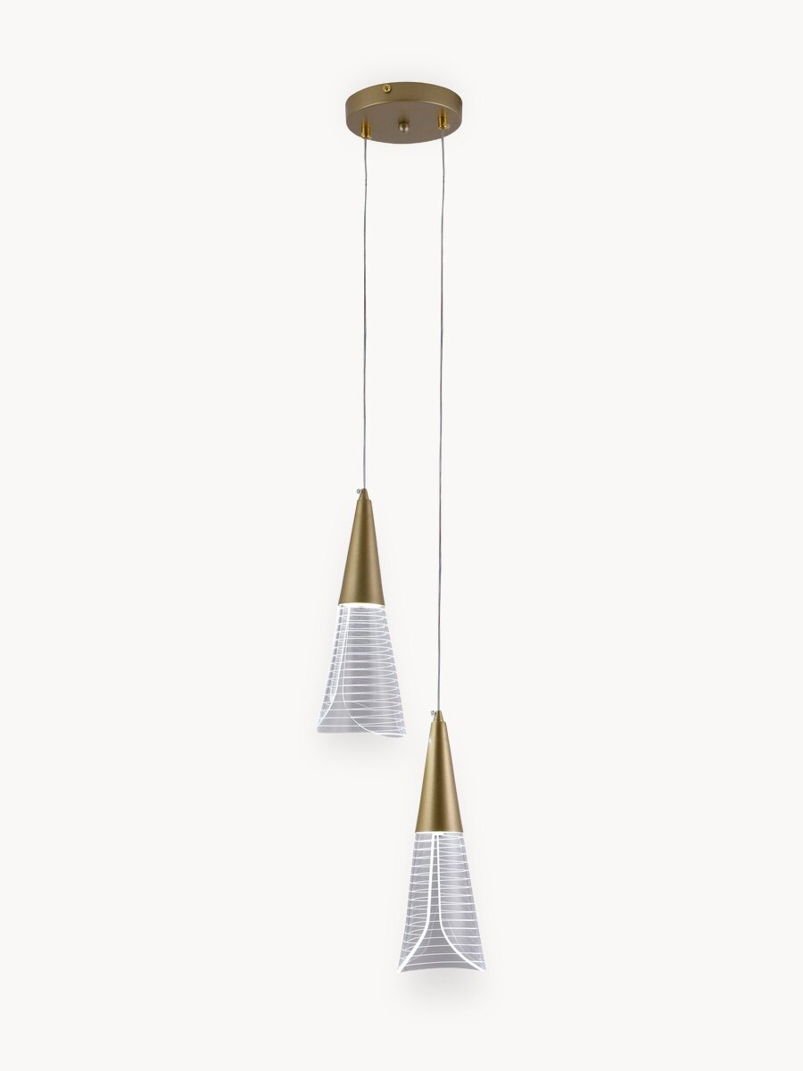 Светодиодный светильник подвес 14W, золотой, LED