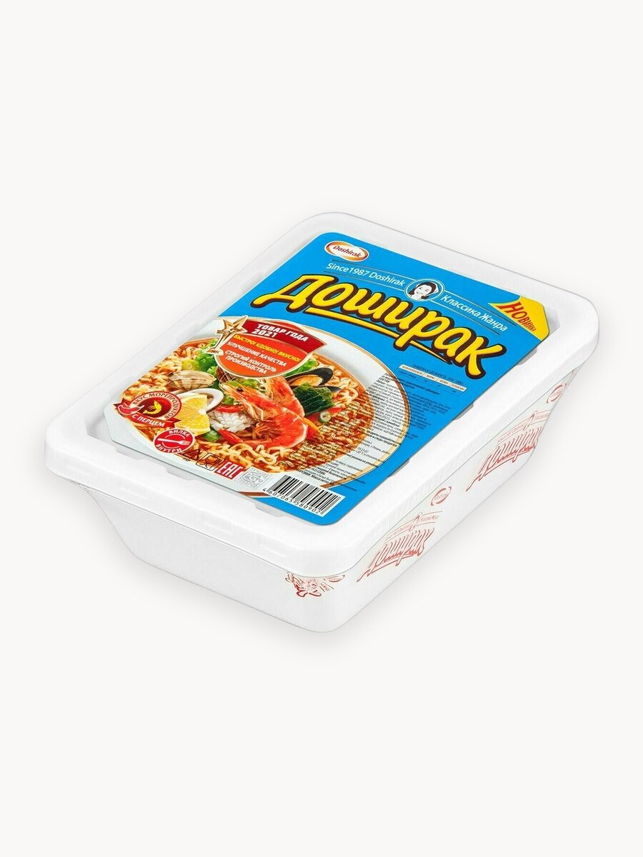 Лапша Доширак со вкусом морепродуктов, 90 г 24 шт.