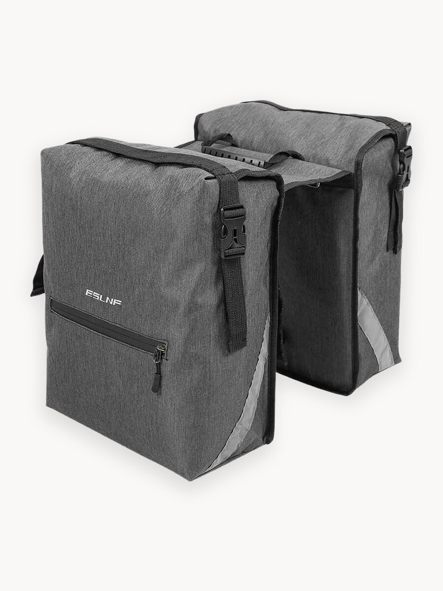 Большая велосипедная сумка 28 литров для установки на багажник велосипеда