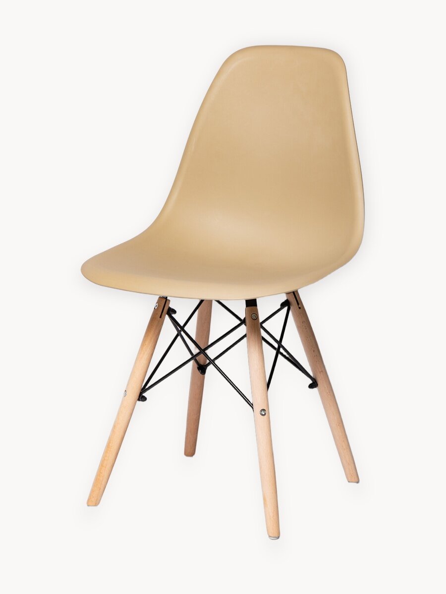 ЦМ Стулья для кухни, 3 шт. FP-235 капучино, пластиковый, офисный школьный