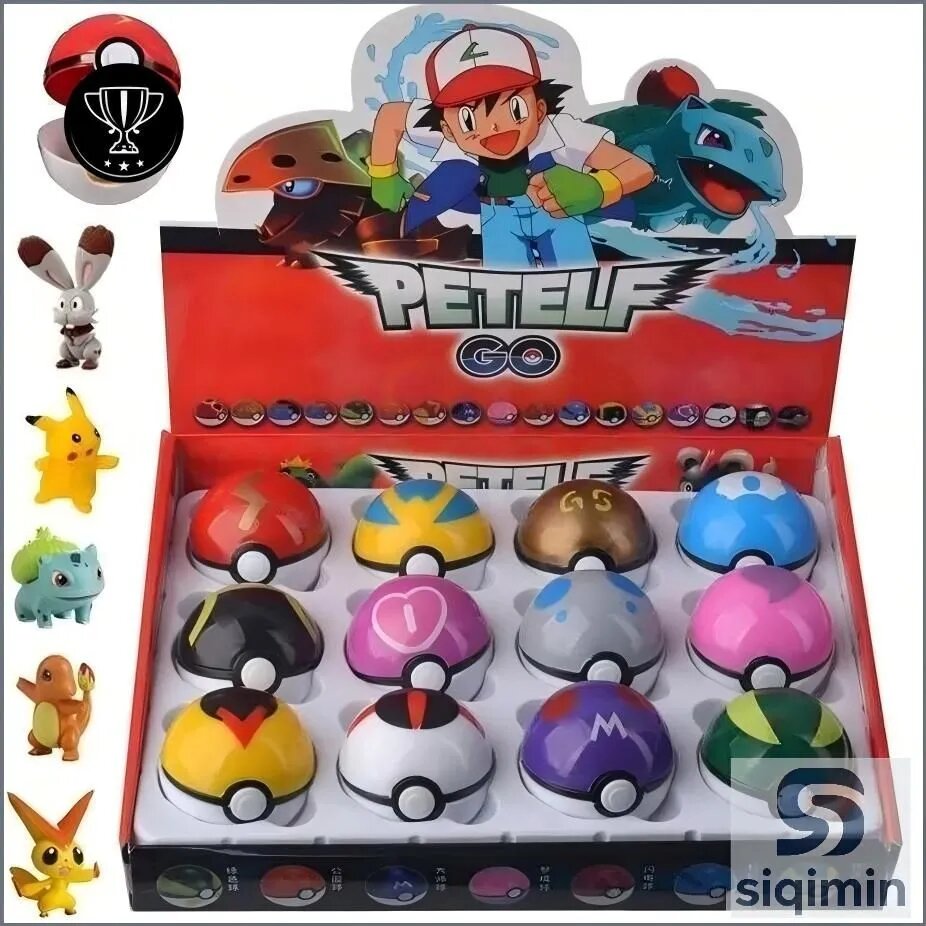 GM Набор из 12 Покеболов /Покемон / Pokemon Pokeball