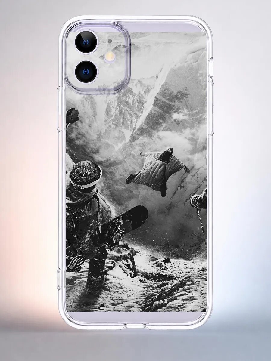Чехол iPhone 11 сноуборд группа силиконовый