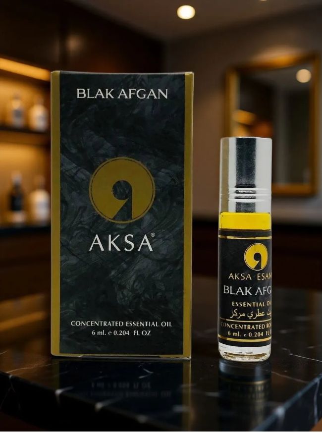 Духи Black Afgan масляные духи Aksa Esans 6мл - 6шт