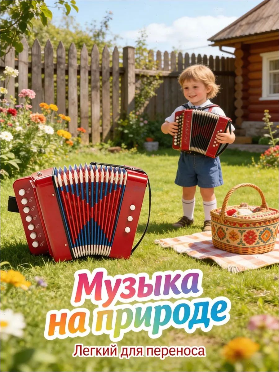 Музыкальная игрушка аккордеон детский