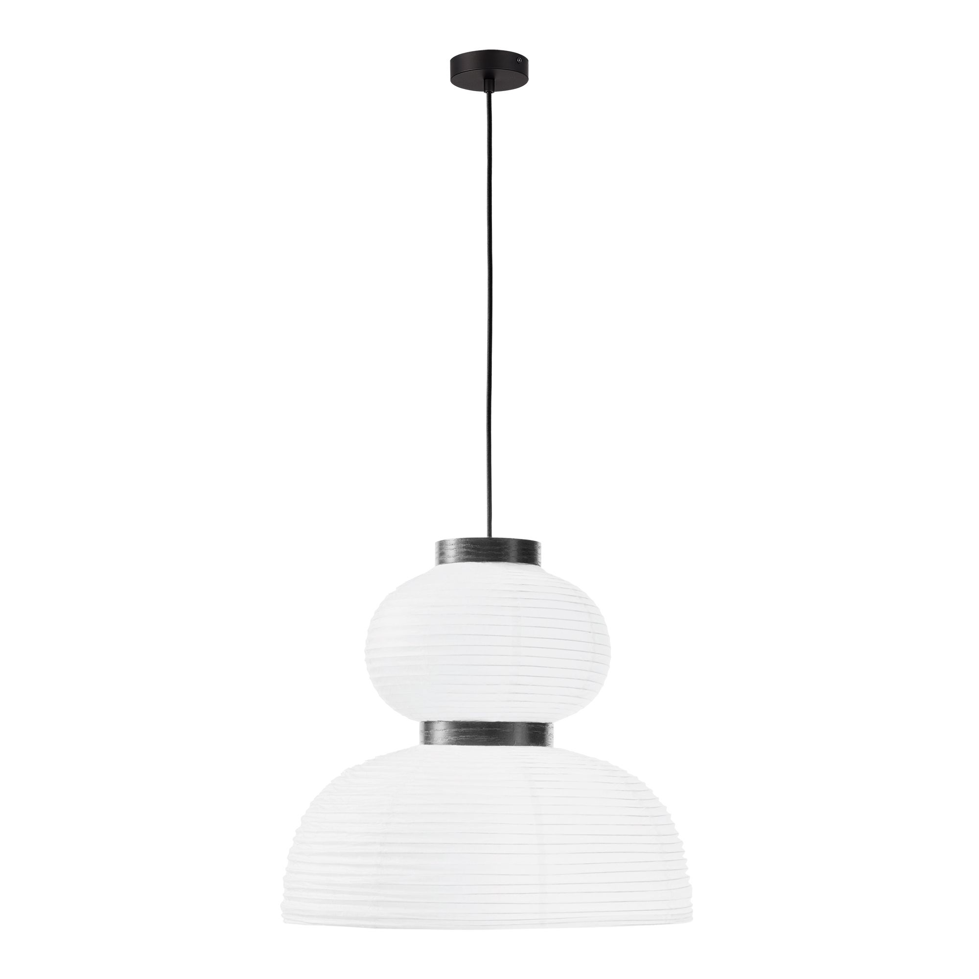 ST Luce Светильник подвесной черный/белый D400*H380mm E27 2*60W SLE6021-523-02