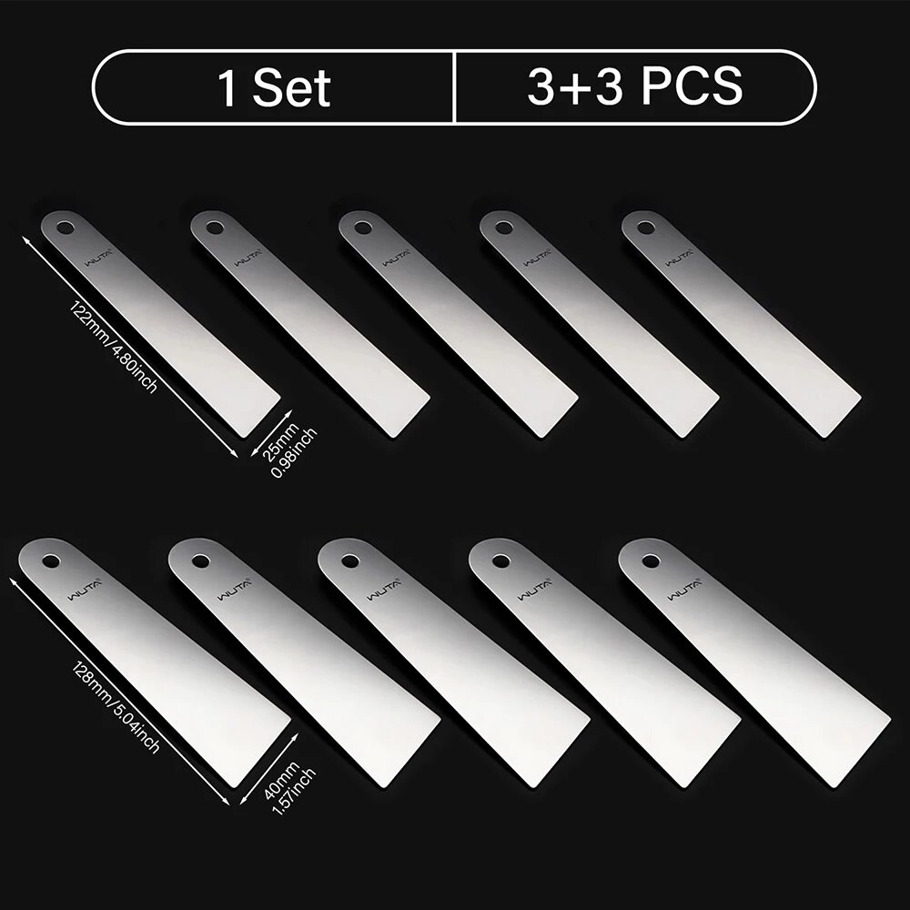 WUTA Распределитель клея из нержавеющей стали Mixed Size 6Pcs