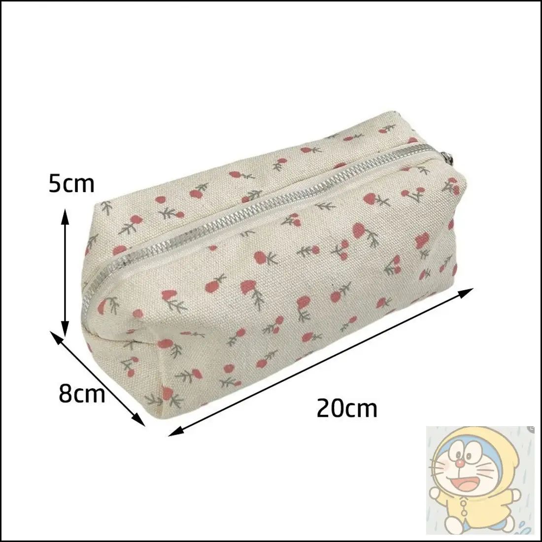 Мешок для ручек Floral Pen Bag, пенал-футляр с принтом, компактный органайзер канцтоваров для школы и офиса — фото 1