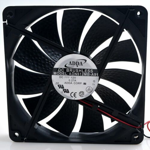 Для ADDA ADN512MB-A91 вентилятор 135 * 135 * 25 мм 12V 2 контакты -