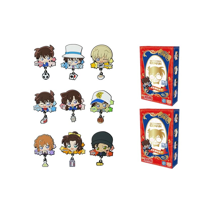 Spiritual Creations Detective Conan Case Closed Mystery Boxes Single Mystery Box/Full Box 9 Pcs